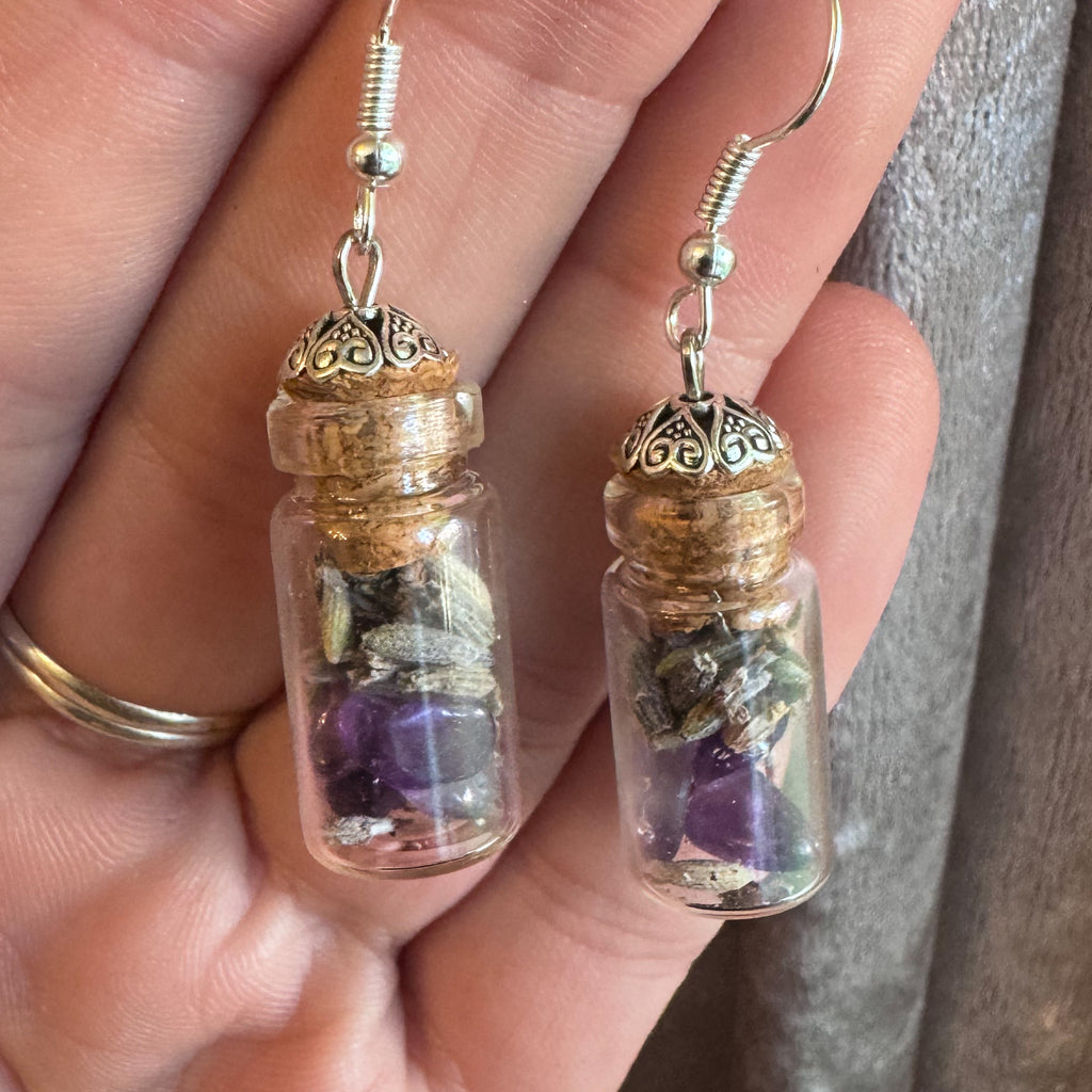 Serenity Vial Earrings – MoonChild Spiritual Emporium