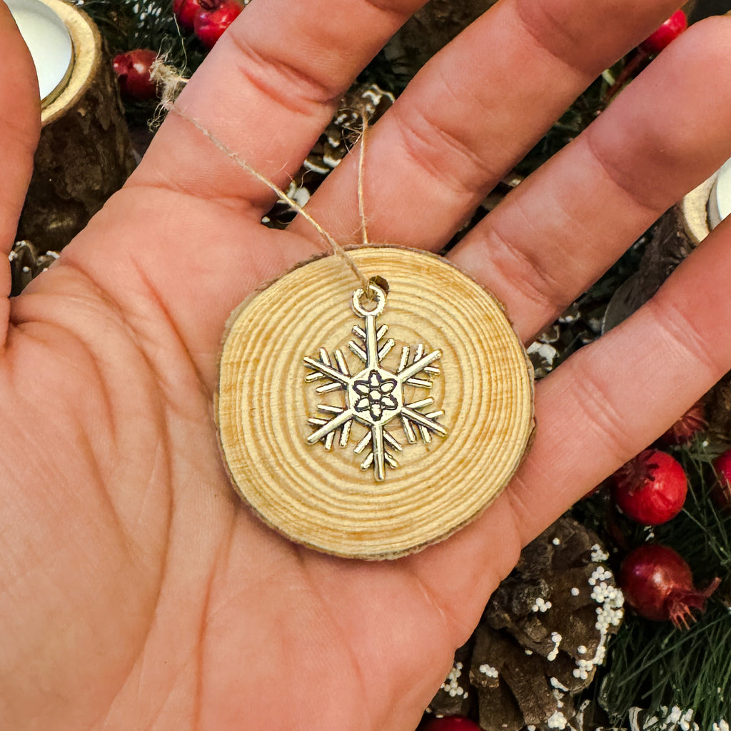 Scented Snowflake Wood Slice Hanger – MoonChild Spiritual Emporium