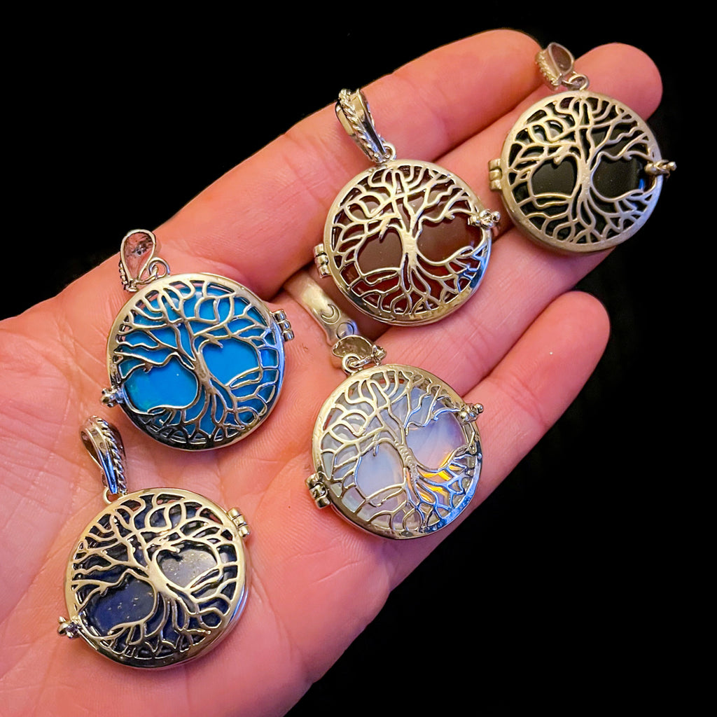 Tree Of Life Crystal Keeper Locket – MoonChild Spiritual Emporium